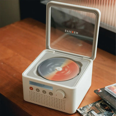 SYITREN R200 Portable Retro CD Player with Built-in Bluetooth Speaker