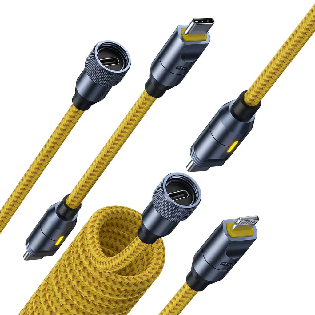 AOHI 240W PD3.1 USB-C & Lightning Charging Cable Set - Creative