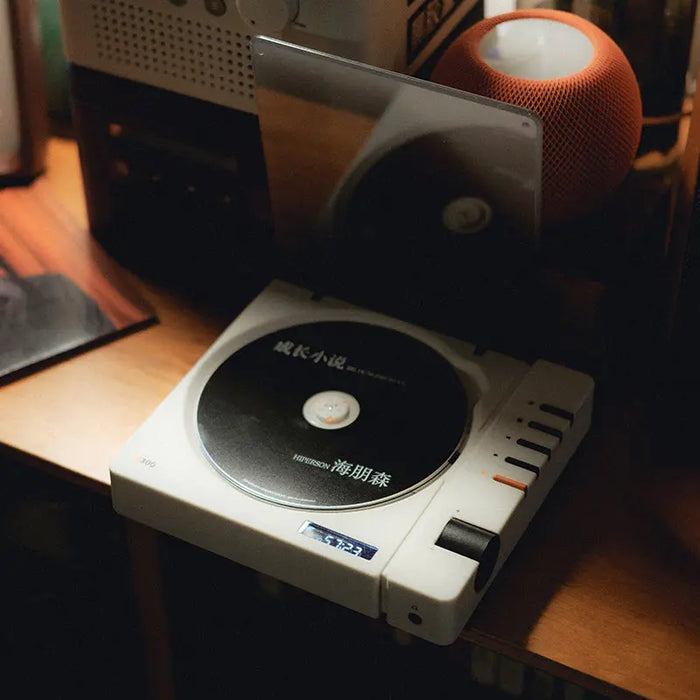 SYITREN R300 Retro CD Player | Portable HIFI Audio Player Support Blue